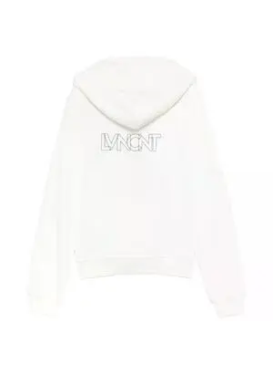 Liviana Conti Zip-fastening Drawstring Hoodie - Neutrals