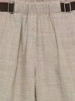 ALYSI Belted Pleated Shorts
