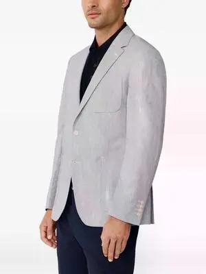 HACKETT LONDON Ascot Ticking-stripe Single-breasted Blazer