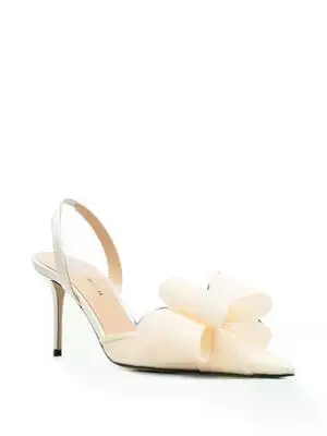 Mach & Mach Bow-detail Slingback Pumps