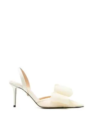 Mach & Mach Bow-detail Slingback Pumps - Neutrals