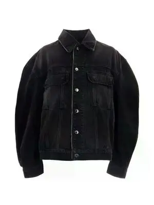 HAIKURE Zip-detail Denim Jacket - Black