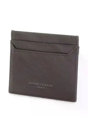 GIANNI CHIARINI Hammered Leather Card Holder