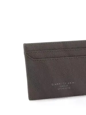 GIANNI CHIARINI Hammered Leather Card Holder