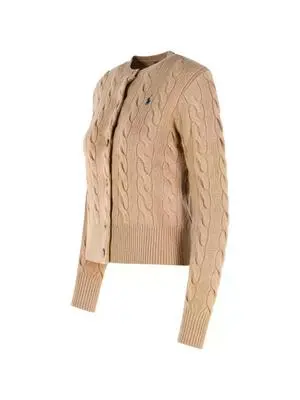 Polo Ralph Lauren Cable-knit Pony Logo Cardigan