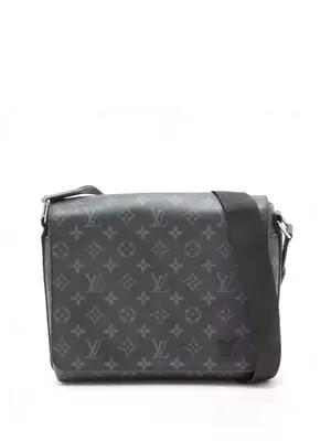 LOUIS VUITTON 2020 Monogram Eclipse District Pm Crossbody Bag - Black