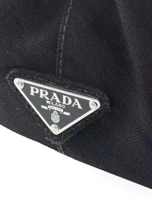 Prada 2000-2010 Small Canvas Canapa Logo Satchel