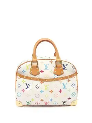 LOUIS VUITTON 2004 Monogram Multicolore Trouville Handbag - White