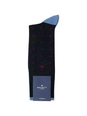 HACKETT LONDON Logo-patterned Mercerised Socks