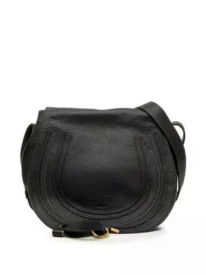 Chloé Marcie Saddle Crossbody Bag - Black