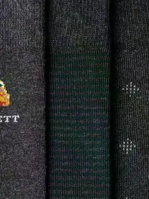 HACKETT LONDON Harry Striped Socks - Grey