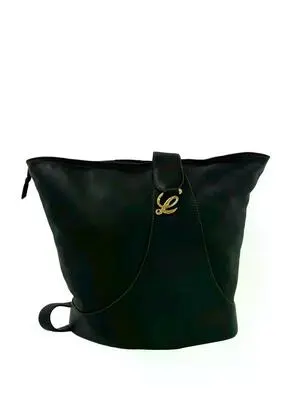 Loewe 2010-2026 Leather Anton Sling Bag Crossbody Bag - Black