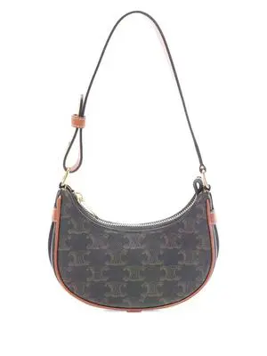 Celine Mini Triomphe Coated Canvas Ava Shoulder Bag