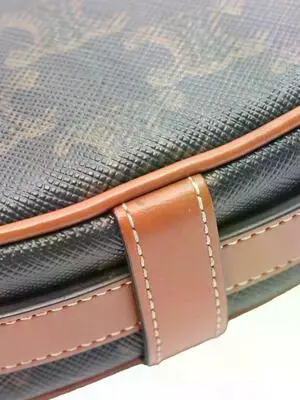 Celine Mini Triomphe Coated Canvas Ava Shoulder Bag