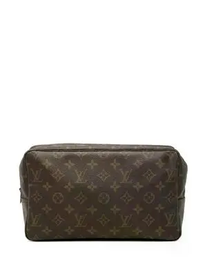 LOUIS VUITTON Monogram Trouss Trousse Toilette 28 Clutch Bag - Brown