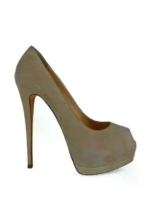 GIUSEPPE ZANOTTI Sharon Peep-toe Platform Pumps - Neutrals