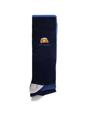 HACKETT LONDON Harry Striped Socks - Blue