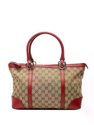 Gucci 2000-2015 Gg Canvas Lovely Tote Bag - Red