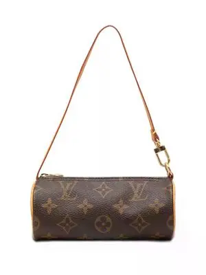 LOUIS VUITTON 1990-2010 Monogram Papillon Pochette Handbag - Brown
