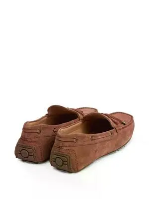 HACKETT LONDON Lace-up Suede Driver Shoes