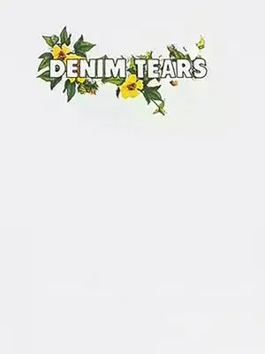 DENIM TEARS Embroidered Floral-logo T-shirt