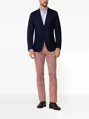 HACKETT LONDON Wool Hopsack Blazer - Blue