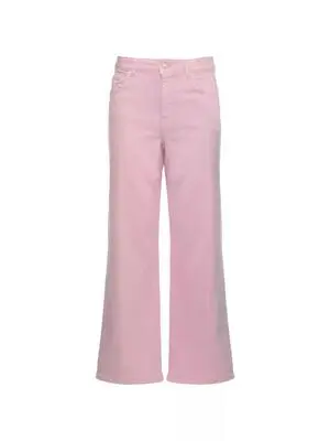 EMME Emmhobby Logo-patch Wide-leg Trousers - Pink