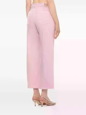 EMME Emmhobby Logo-patch Wide-leg Trousers