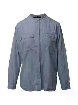 ISABEL MARANT VINTAGE Button-up Long-sleeve Shirt - Blue