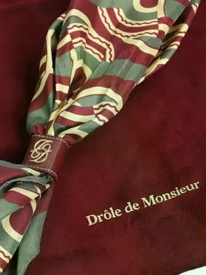 Drole De Monsieur Logo-print Scarf - Red