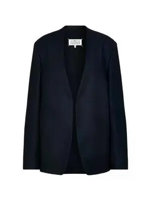MAISON MARGIELA Open-front Collarless Jacket - Blue