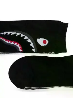 A BATHING APE Shark-jacquard Socks