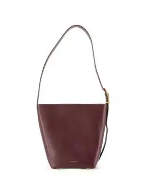ANINE BING Elly Grained Leather Shoulder Bag - Red