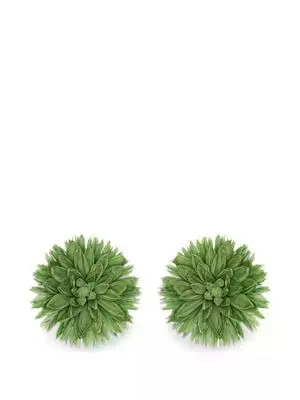 Oscar De La Renta Oval Earrings