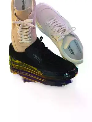 YOSHIOKUBO Jello Ii Resin-coated Suede Sneakers