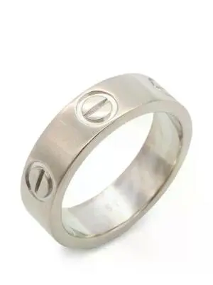 Cartier 18k White Gold Love Ring - Silver