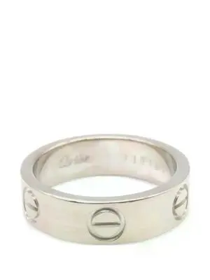 Cartier 18k White Gold Love Ring - Silver