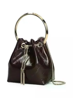 JIMMY CHOO Bon Bon Ring-handle Bucket Bag