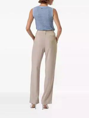 FRACOMINA Logo-plaque Straight-leg Trousers