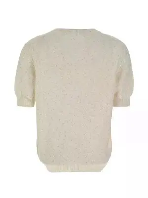 GRAN SASSO Sequin-embellished Short-sleeve Sweater