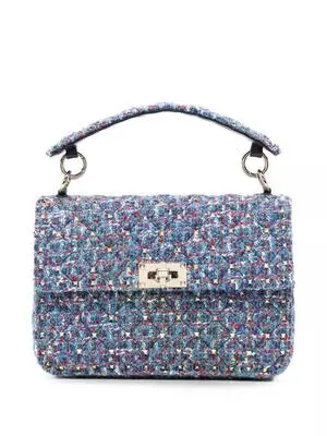 Valentino Garavani Rockstud Embellished Tote Bag - Blue