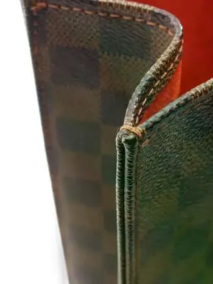LOUIS VUITTON Damier Ebene Sac Plat Tote Bag - Brown