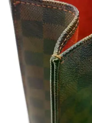 LOUIS VUITTON Damier Ebene Sac Plat Tote Bag - Brown