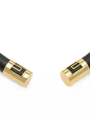 Elisabetta Franchi Tubular Necklace With Logo Embellishments