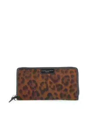 GIANNI CHIARINI Horsy Leopard-pattern Wallet