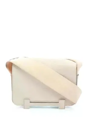 Hermès Geta Chevre-leather Mini Shoulder Bag - Neutrals