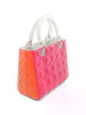 Dior Lady Two-way Handbag - Pink