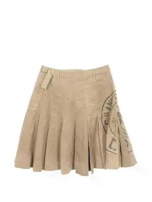 Dior Pleated Wrap Mini Skirt