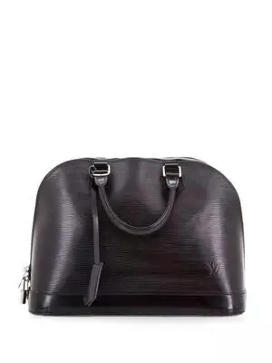 LOUIS VUITTON Alma Handbag Epi Leather Pm Satchel - Black