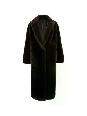 BLANCHA Long-sleeve Pocket Coat - Brown